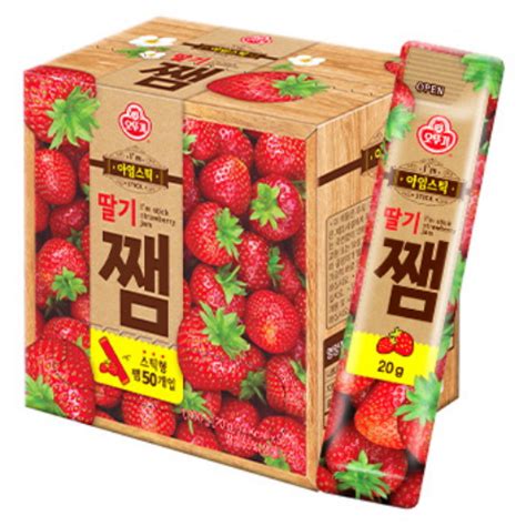 오뚜기 아임스틱 딸기쨈 20g 50개 에누리 가격비교