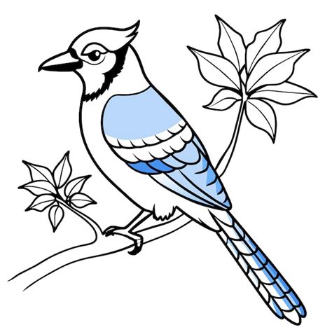 Premium Vector Blue Jay Bird Vector Art Illustration 5