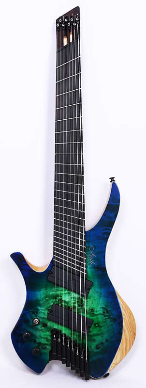 Agile 8 String Multi Scale Fan Fret Headless Left Handed Reverb