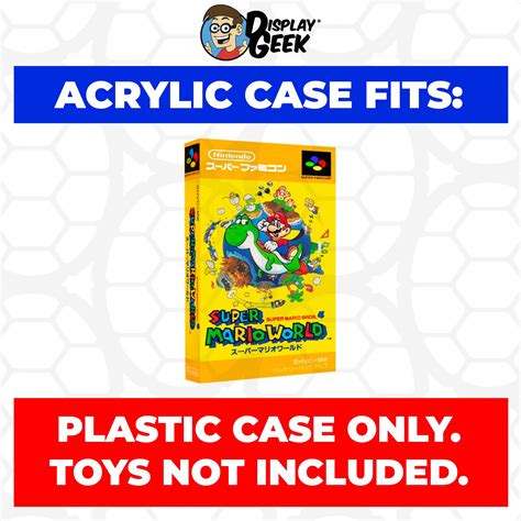 Acrylic Case For Super Famicom Standard Video Game Boxes 4mm Thick U Display Geek Inc