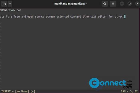 Vis Command Line Text Editor CONNECTwww