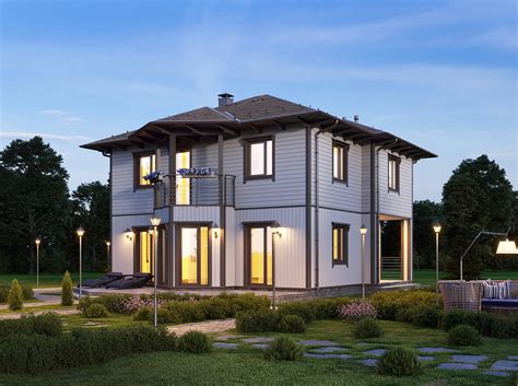 Каркасный дом Constant 120 3 двухэтажный 126 квм 8 6 на 9 7 под ключ