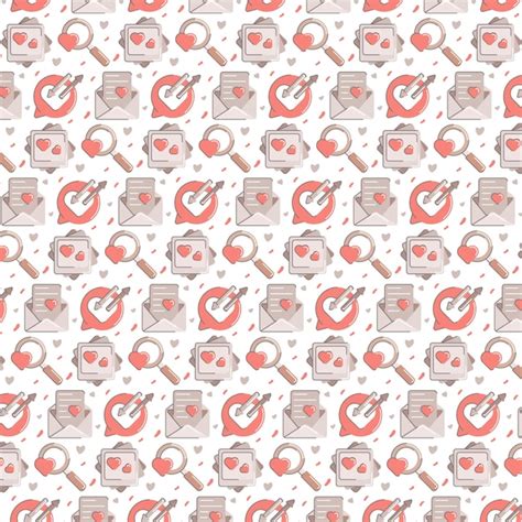 Premium Vector Dating And Love Chatting Pattern Background