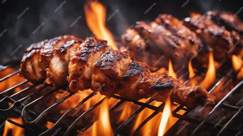 Premium Ai Image Chicken Bbq Chicken Tikka Full Grilled Chicken With