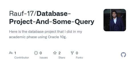 github rauf 17 database project and some query here is the database