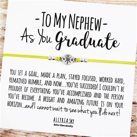 Best 13 T Bracelet With Nephew Graduation Card Nephew Graduation