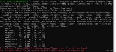 利用docker启动srs和ffmpegdocker Srs Csdn博客