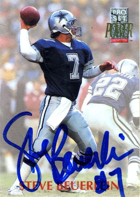 Steve Beuerlein The Football Autograph Encyclopedia