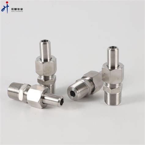 Stainless Steel 316l Gz Thread Weld To Tube Connector For Compression