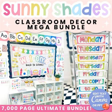 Classroom Decor Bundle Classroom Decor Theme Classroom Decor Ideas