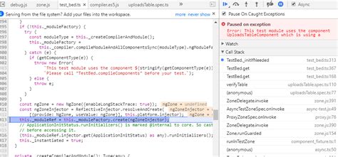While Debugging Once A Test Fails Many Future Tests Fail · Issue 858 · Angularzonejs · Github