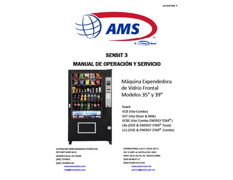 L0118p Sp Sensit 3 Ams Vending