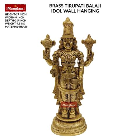 Brass Venkateswara Balaji Statue And Wall Hanging Etsy