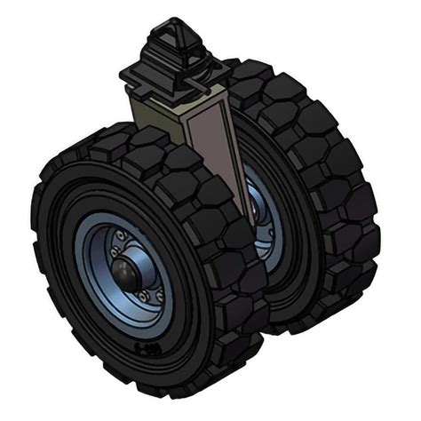 Metric Ton Shipping Container Caster Dolly Wheels