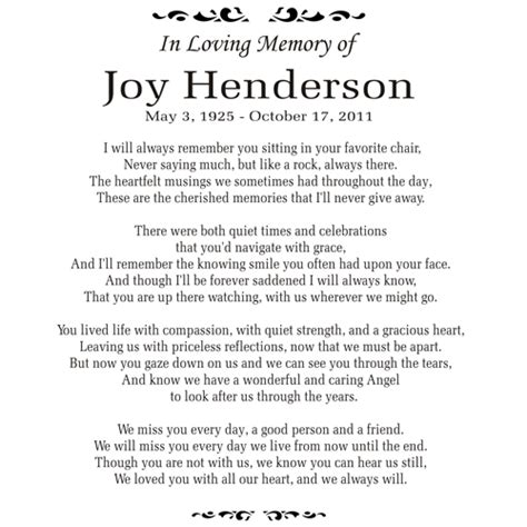 Personalized Memorial Plaque Engraved Sympathy Wall Sign