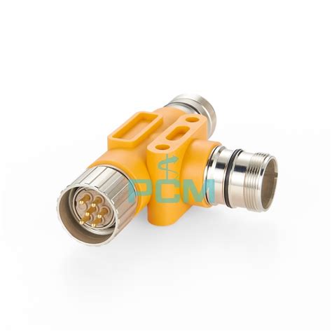 M23 Tee Connector For Profibus Module Power Supply M23 Connector And