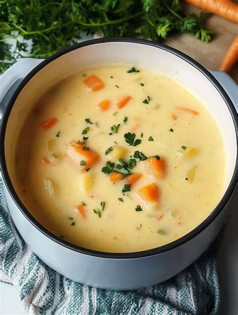 Carrot And Potato Creamy Soup