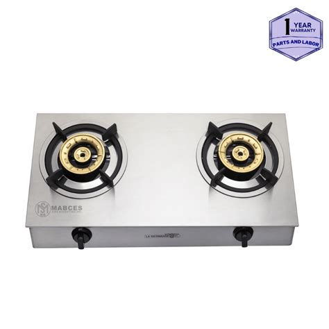Kuchenluxe Stainless Steel Double Burner Gas Stove At Jeffrey Stahl Blog