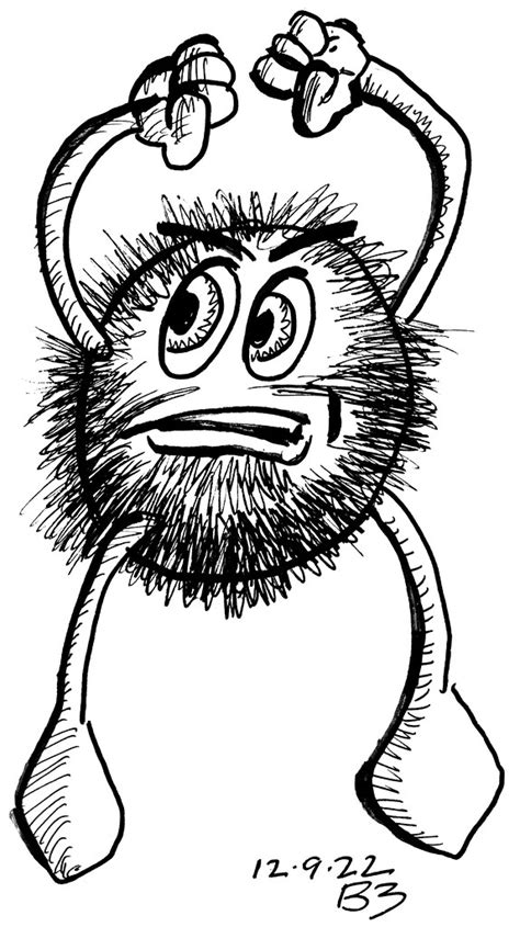 Doodle 12 09 The Hairy Clog Doodle Dailydoodle Draw Brian
