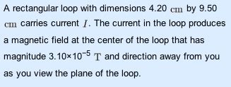 Solved A Rectangular Loop With Dimensions Cm By Cm Chegg