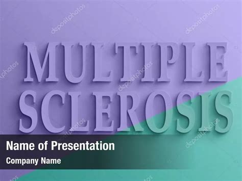 Reflection Text Shadow Multiple Sclerosis Powerpoint Template Reflection Text Shadow