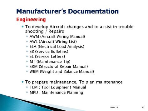 Section 5 AIRCRAFT MAINTENANCE Documentation And Certification For