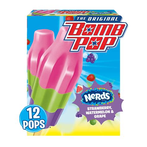 Bomb Pop Nerds Ice Pops 12 Count