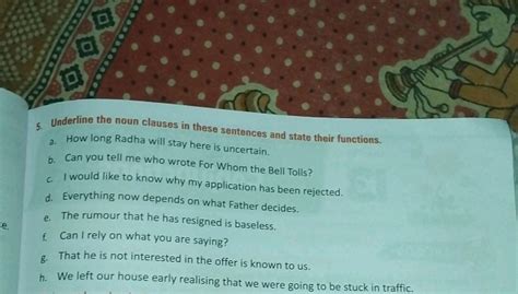 Underline The Noun Clauses In These Studyx