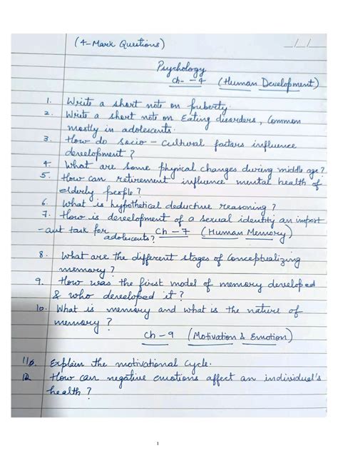 4 Marks Questions Pdf