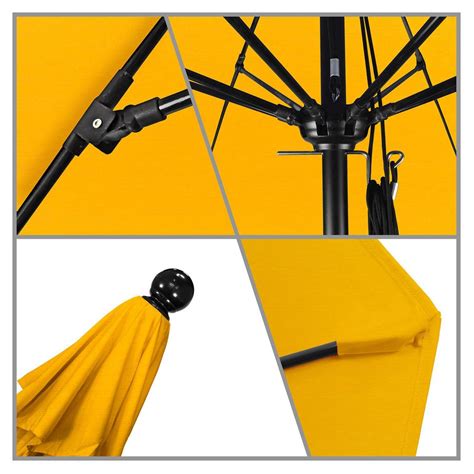 California Umbrella Patio Umbrellas Yellow Aluminum No Yes Msc