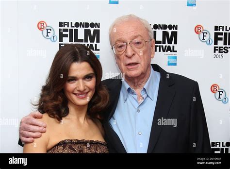 Rachel Weisz Left And Michael Caine Pose For Photographers Upon