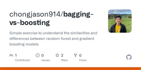 Github Chongjason914 Bagging Vs Boosting Simple Exercise To