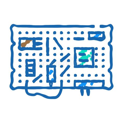 Diy Electronics Tech Enthusiast Icon Doodle Illustration Stock Vector