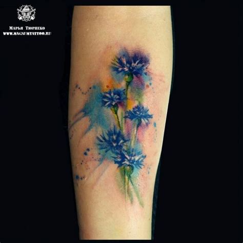 25 Wonderful Cornflower Tattoo Meaning And Design Ideas