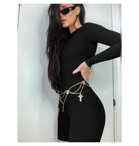 골드미스트 바디 성인 롬퍼 점프 수트 여성 니트 긴팔 플레이수트 반바지 운동 요가 헬스 작업복 292158 티몬