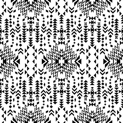 Abstract Black And White Geometric Pattern