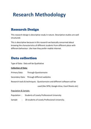 Research Methodology PDF