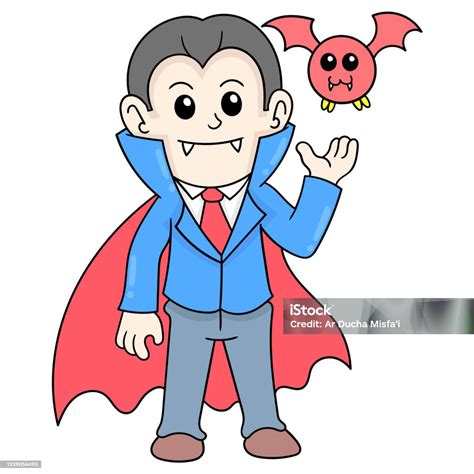 드라큘라와 박쥐 할로윈 축하 벡터 일러스트 아트 낙서 아이콘 이미지 가와이이 낙서 드로잉에 대한 스톡 벡터 아트 및 기타 이미지 낙서 드로잉 드라큘라 난 등장인물