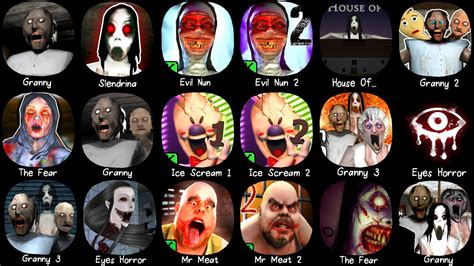 Granny 1 2 3 And Evil Nun Mr Meat Ice Scream The Fear Evil Nun 2
