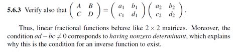 Euclidean Geometry How Does A Linear Fractional Function Behave Like