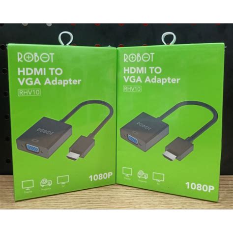 Jual K HDMI To VGA Robot RHV10 Robot Kabel HDMI To VGA Kabel HDMI HDMI To VGA Robot Robot