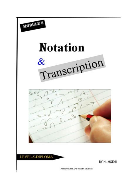 Notation And Transcription Pdf Phonetics Linguistics