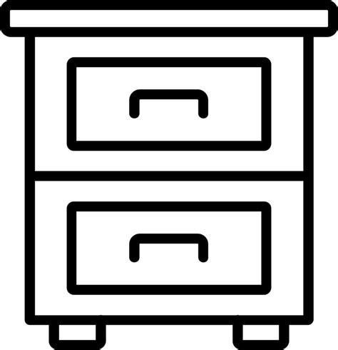 Filing Cabinet Vector Icon 17040576 Vector Art At Vecteezy