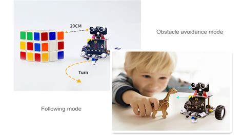 Microbit Car Kit Support Makecode Programming App Ir Control Yahboom