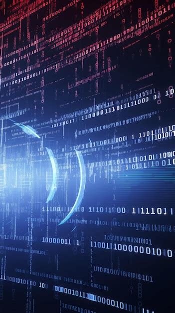Premium Photo Digital Binary Data Encryption Depicted Amidst Computer