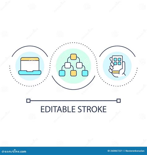 Visual Hierarchy In UX Loop Concept Icon Stock Vector Illustration Of Concept User