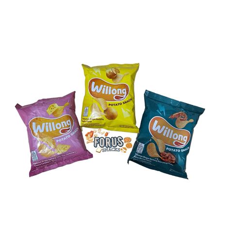 Jual Willong Chiki Potato Chips 1 Renceng Isi 10 Pcs Tersedia Semua