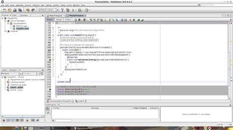 Netbeans Demo Show Popup For 5 Seconds Then Disappear Automatically