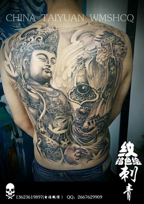 文殊菩萨纹身 满背文殊菩萨纹身 伤感说说吧