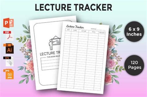 Lecture Tracker Lecture Planner Graphic By Das Design Creative Fabrica